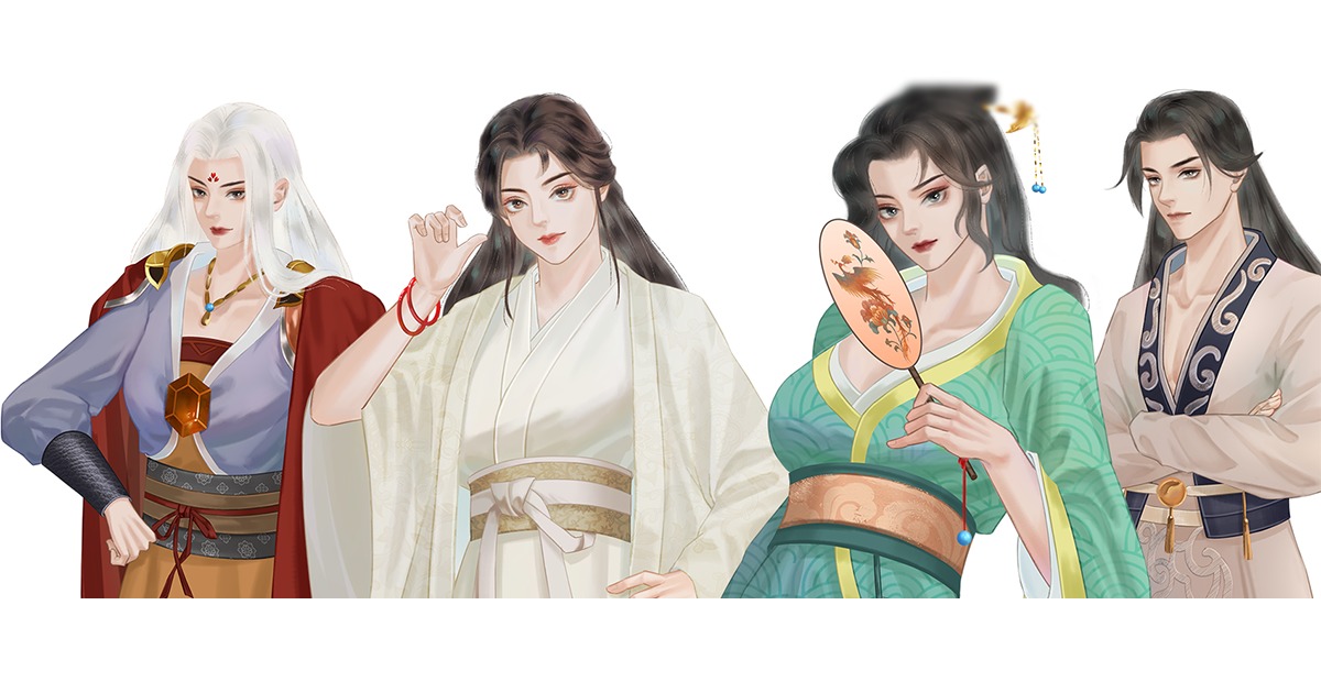 Asian Hand-Painted Character Portrait | 2D Characters | Unity Asset Store