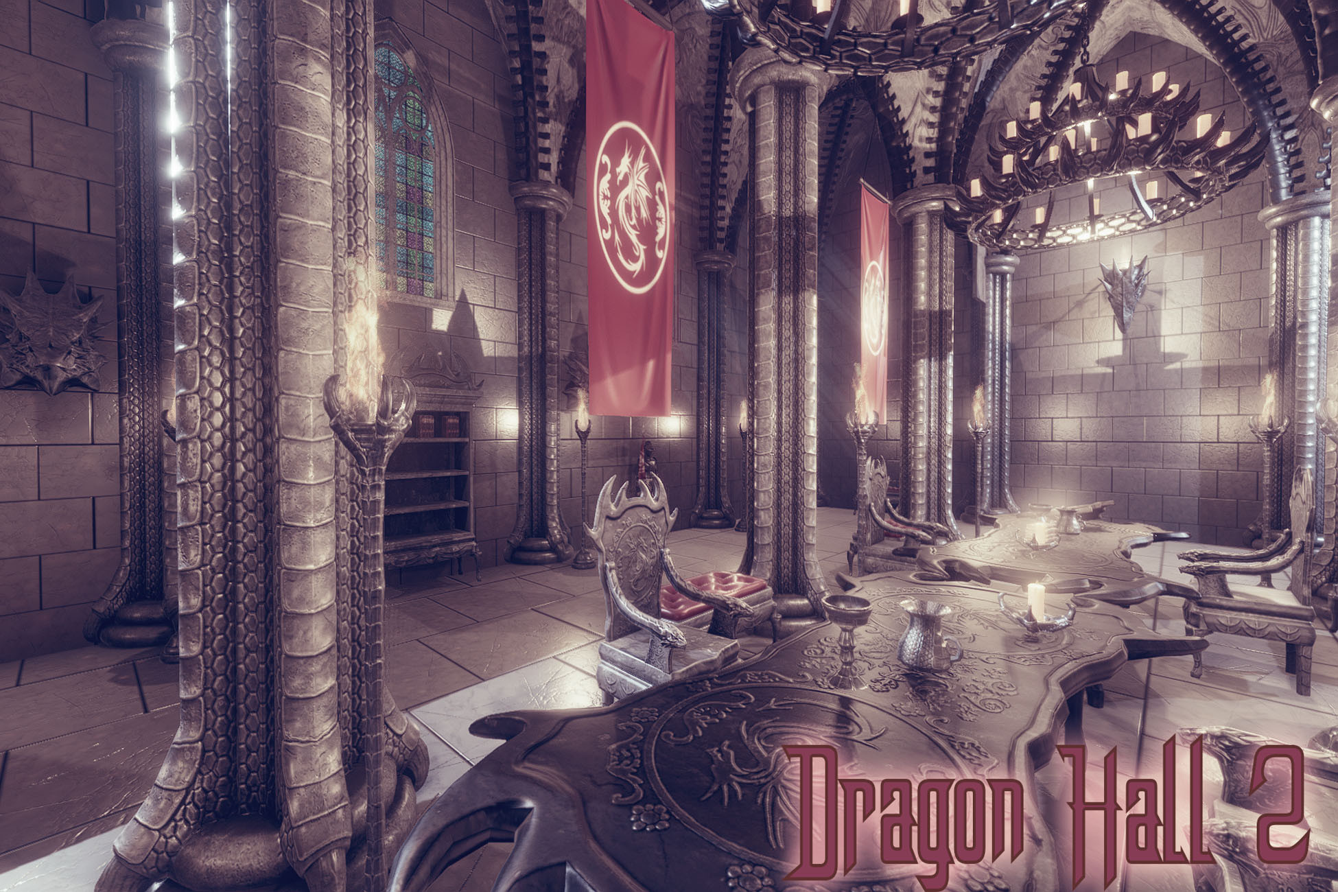 Dragon Hall 2 | 3D Fantasy | Unity Asset Store
