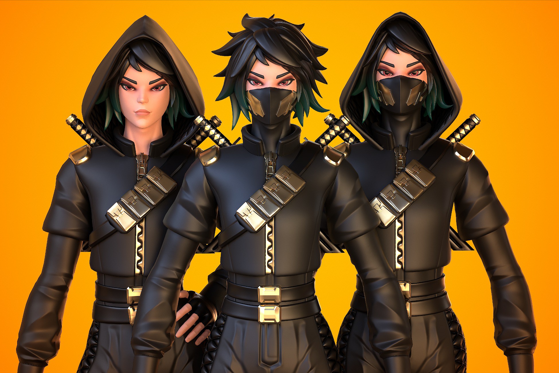 Stylized Ninja - Modular Character | 3D Characters | Unity Asset Store