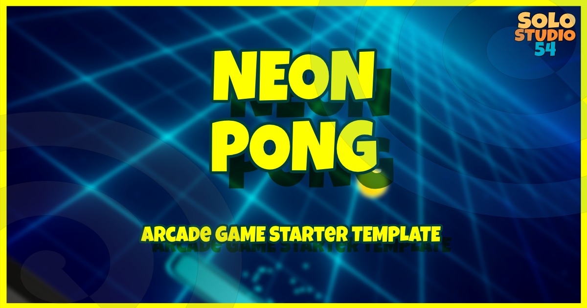Neon Pong – Retro 2D Paddle Game Template for Unity | Systems | Unity ...