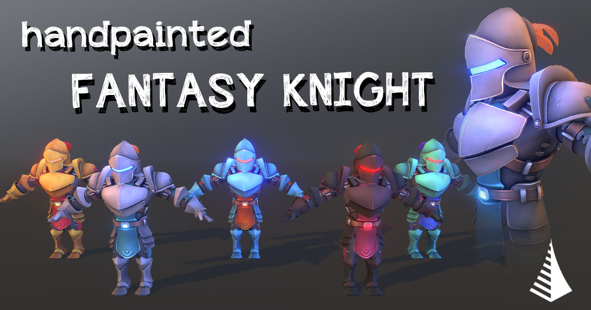 Handpainted fantasy knight | 3D Humanoids | Unity Asset Store