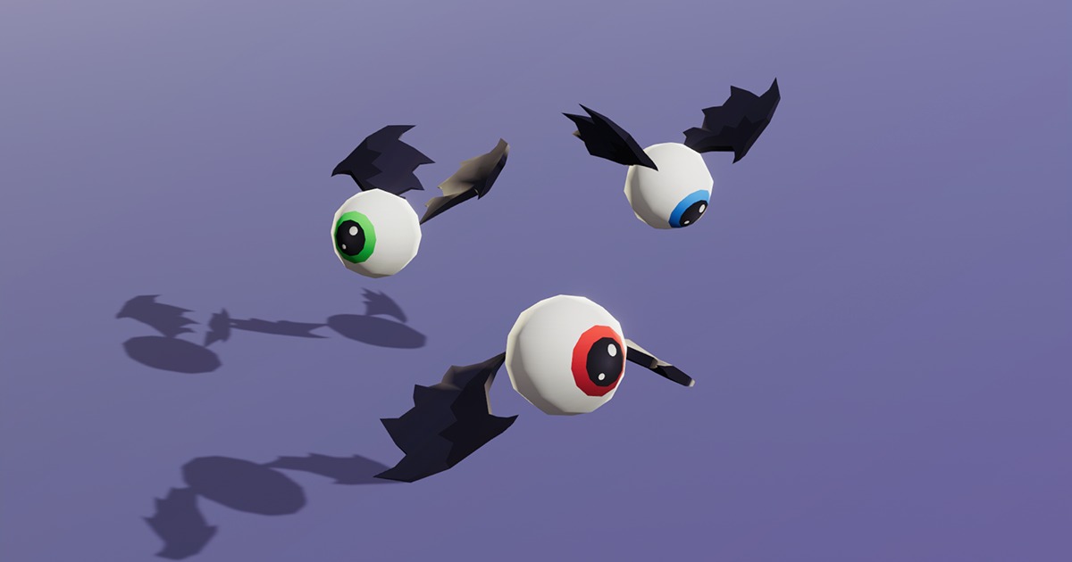 Eyeball Bat Cute Series | 3D Creatures | Unity Asset Store