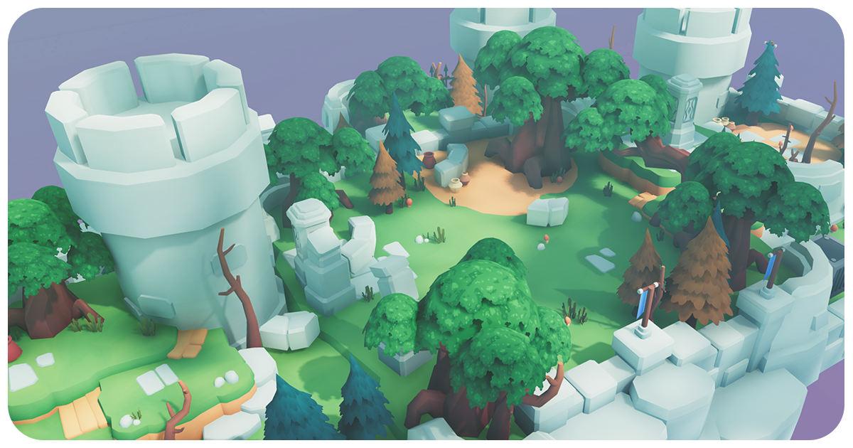 Forest Ruins Pack Cute Series | 3D Fantasy | Unity Asset Store