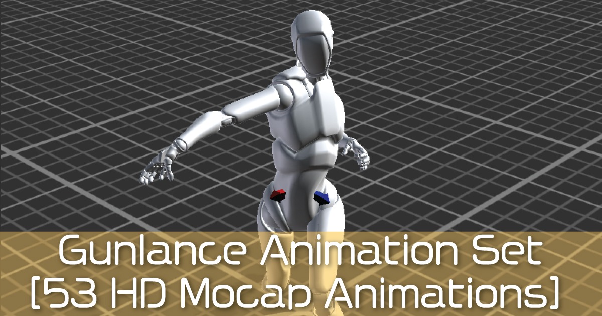 [53 HD Mocap Animations] Gunlance Animation Set | 3D Animations | Unity ...