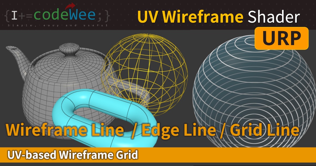 UV Wireframe Shader(URP) | VFX Shaders | Unity Asset Store