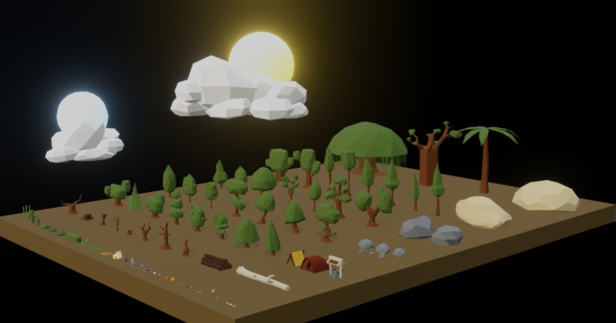3D Low Poly Nature Pack | 3D Landscapes | Unity Asset Store