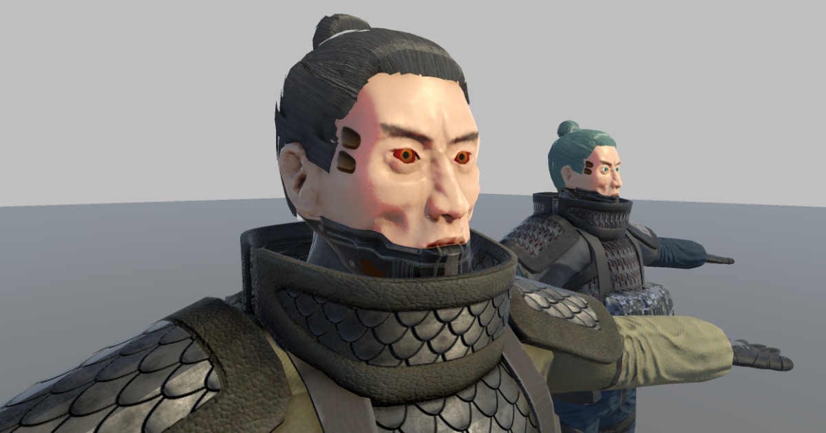 Chinese Cyborg Warrior Character Free | Characters | Unity Asset Store