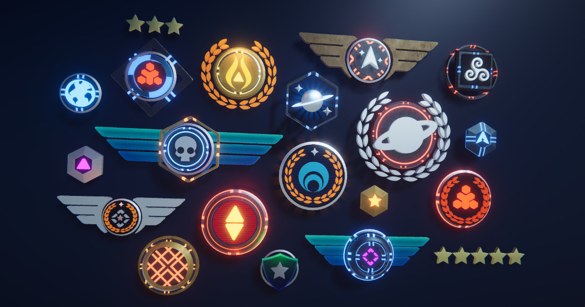 3D Sci-Fi Emblems | 3D GUI | Unity Asset Store
