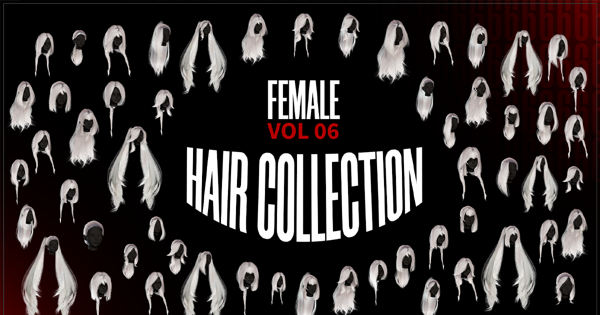 Female Hair Collection vol 06 | Characters | Unity Asset Store