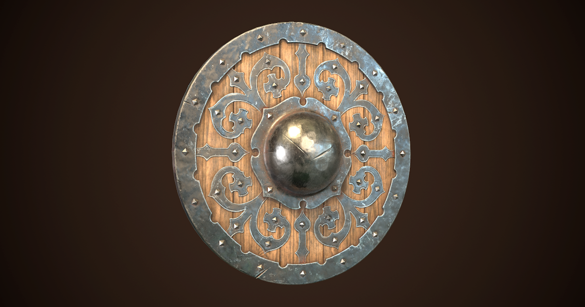 Buckler Shield No.01 | 3D Weapons | Unity Asset Store