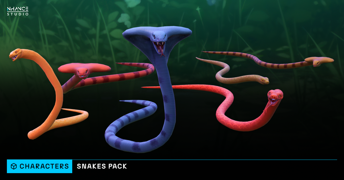 Stylized Snakes Pack | 3D 동물 | Unity Asset Store