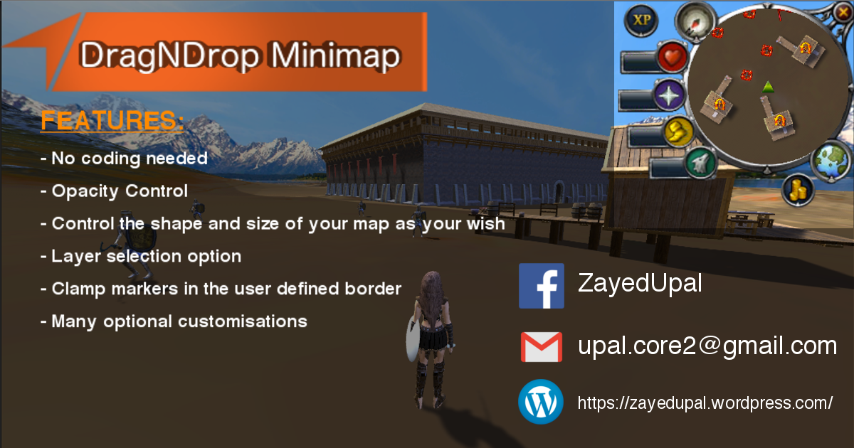 DragNDrop Minimap(Radar) | 3D Characters | Unity Asset Store