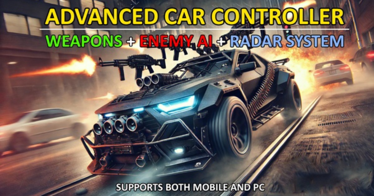 Car Controller with Shooting Capabilities for Both Mobile and PC | Systems | Unity Asset Store