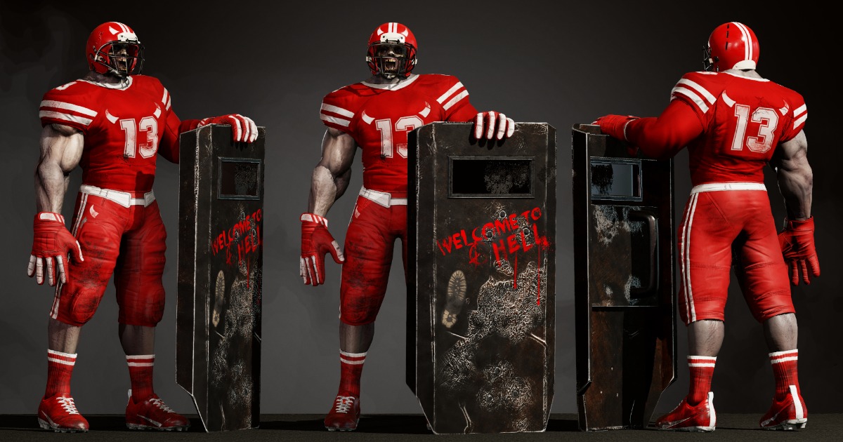 Zombie football Zombie Boss | 3D Characters | Unity Asset Store