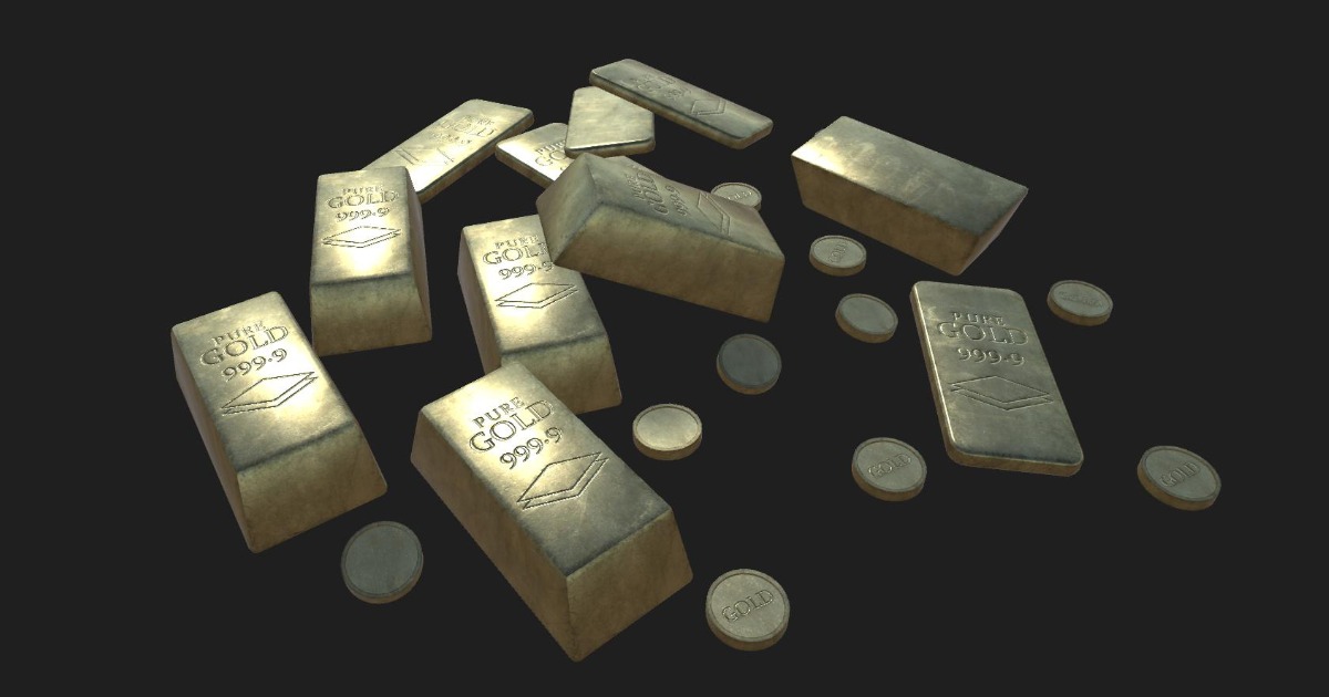 Gold Pack 3 items × 2 types(Standard + Dirty) | 3D Props | Unity Asset ...