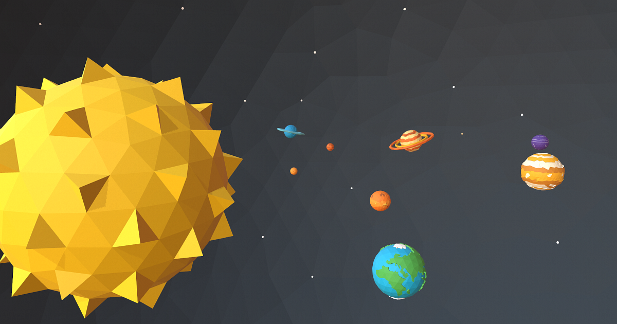 Cartoon Solar system | 3D Sci-Fi | Unity Asset Store