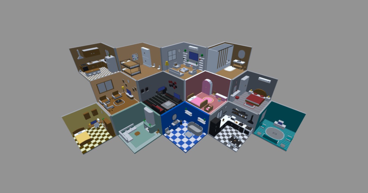 Simple Poly Rooms | 3D Environments | Unity Asset Store