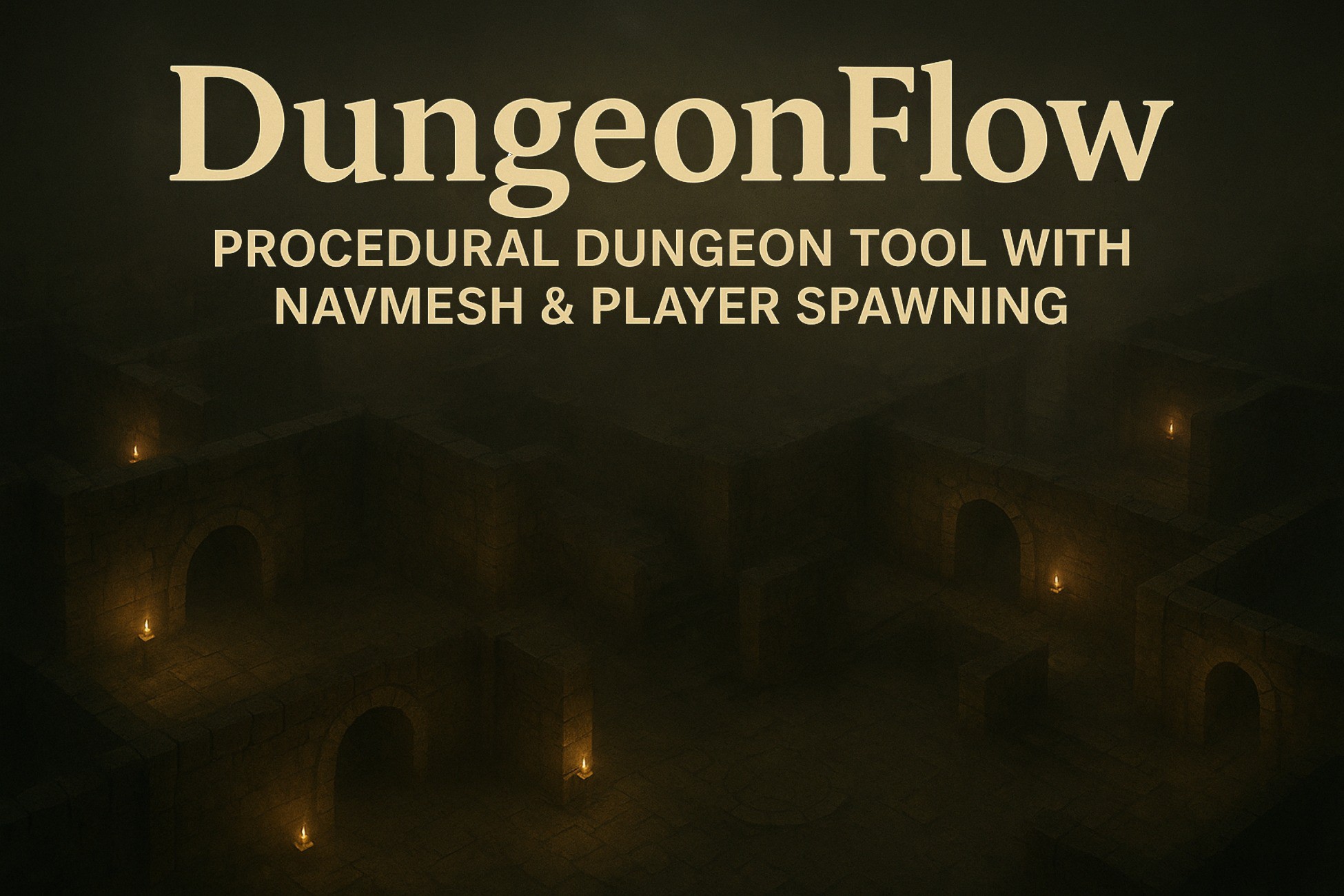 Dungeonflow Procedural Dungeon Tool With Navmesh And Player Spawning Level Design Unity Asset