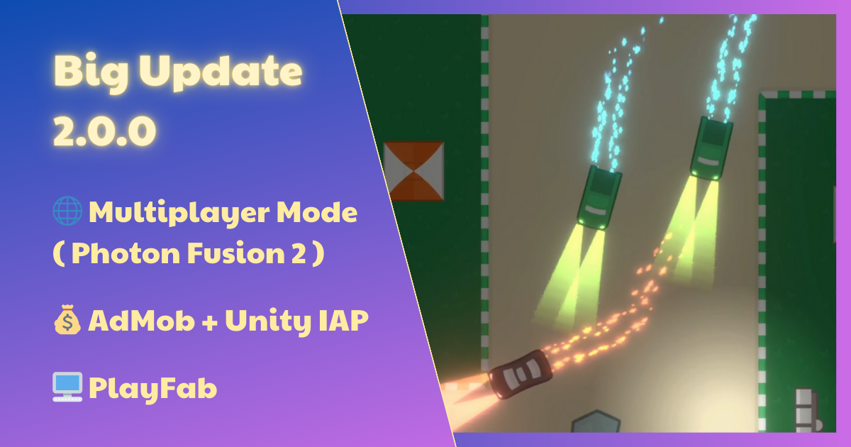 2D Racing Multiplayer Game Template (URP + Post Processing) | Packs ...