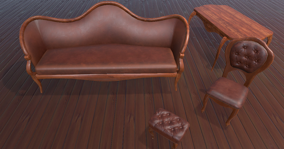 Bedroom Furniture Pack (four object) | 3D Furniture | Unity Asset Store