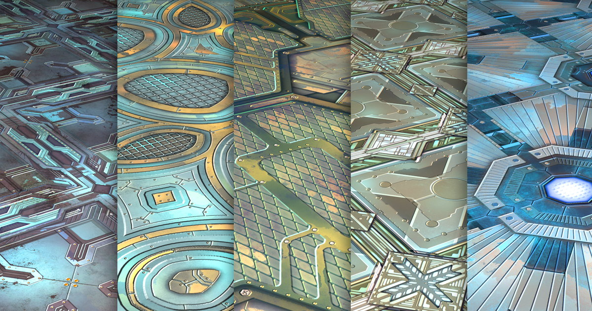 Sci-fi Vol.94 - Hand Painted Textures | 2D Textures & Materials | Unity ...