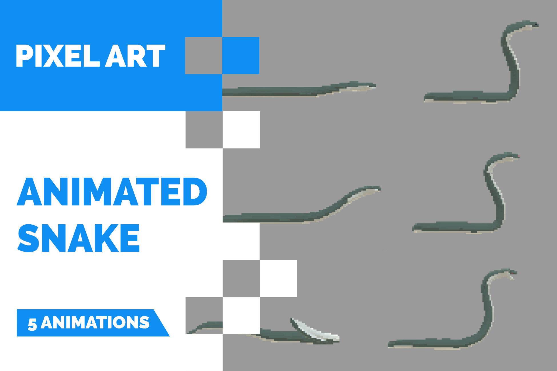 Pixel Art: Animated Snake | 2D Characters | Unity Asset Store