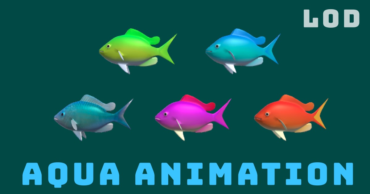 AquaSoul: Stylized Fish LOD Pack | Characters | Unity Asset Store