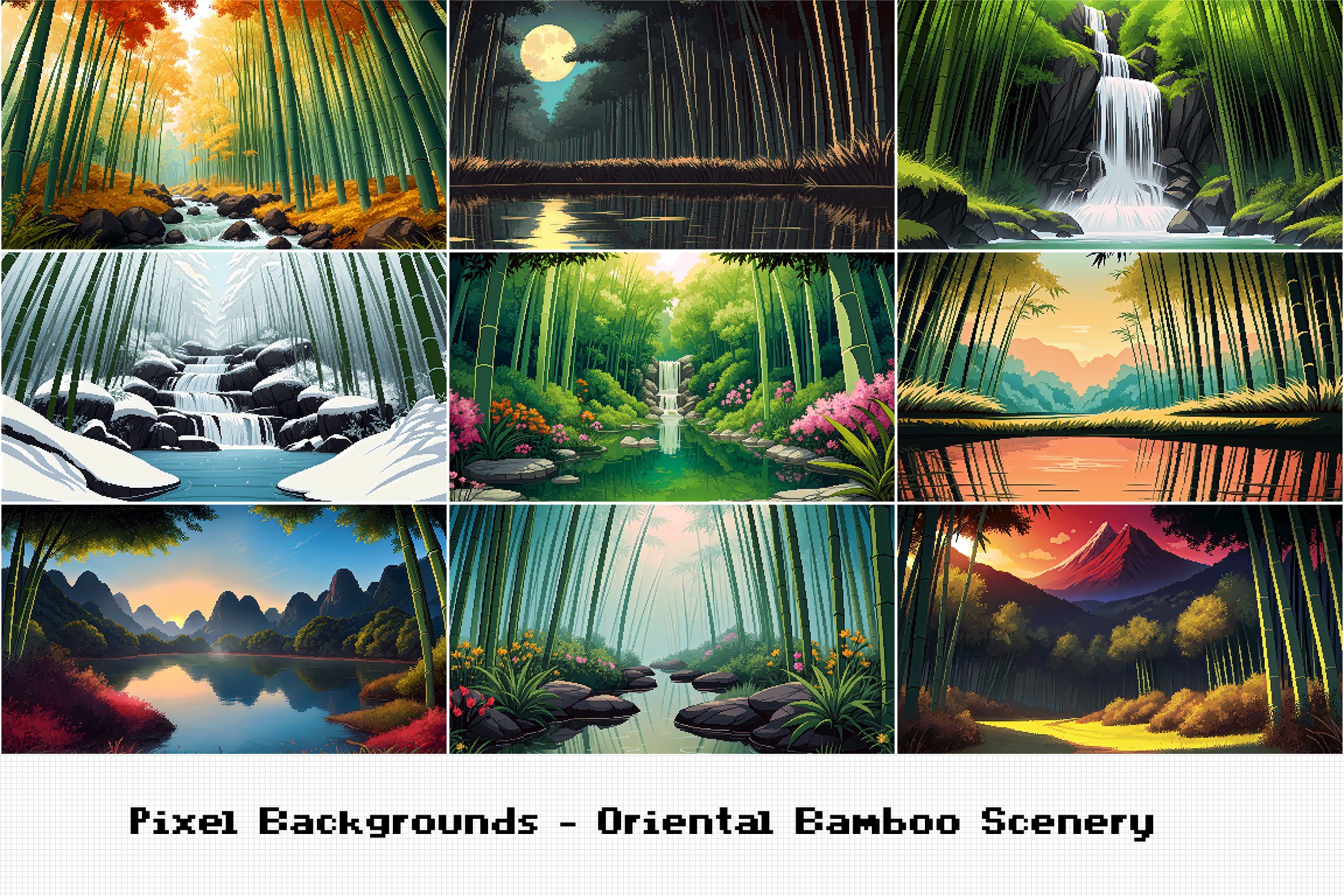 Pixel Scenery Backgrounds