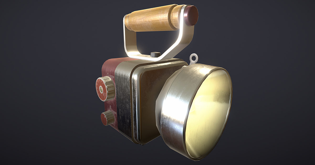 Realistic Retro Flashlight | 3D Tools | Unity Asset Store