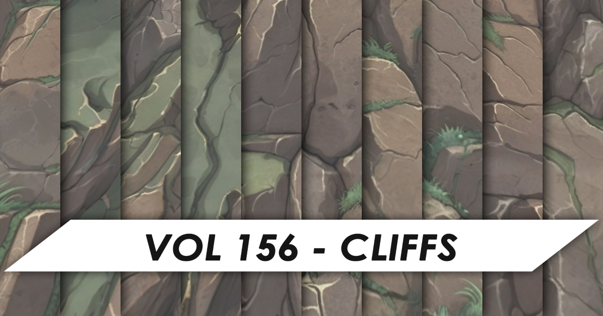 Stylized Textures - Vol 156 - Cliffs | 2D Textures & Materials | Unity ...
