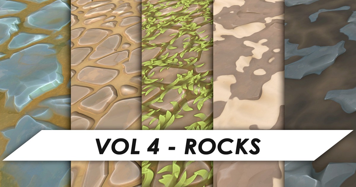 Stylized Textures - Vol 4 - Rocks 1 | 2D Textures & Materials | Unity ...