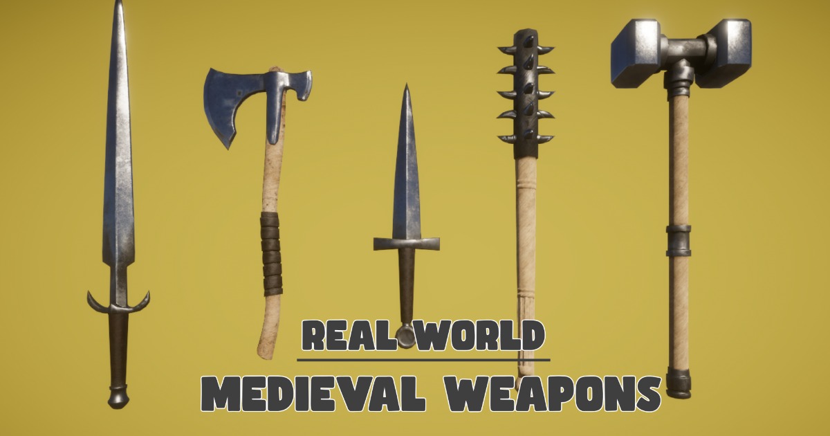 Real World - Medieval Weapons Bundle | 3D Weapons | Unity Asset Store