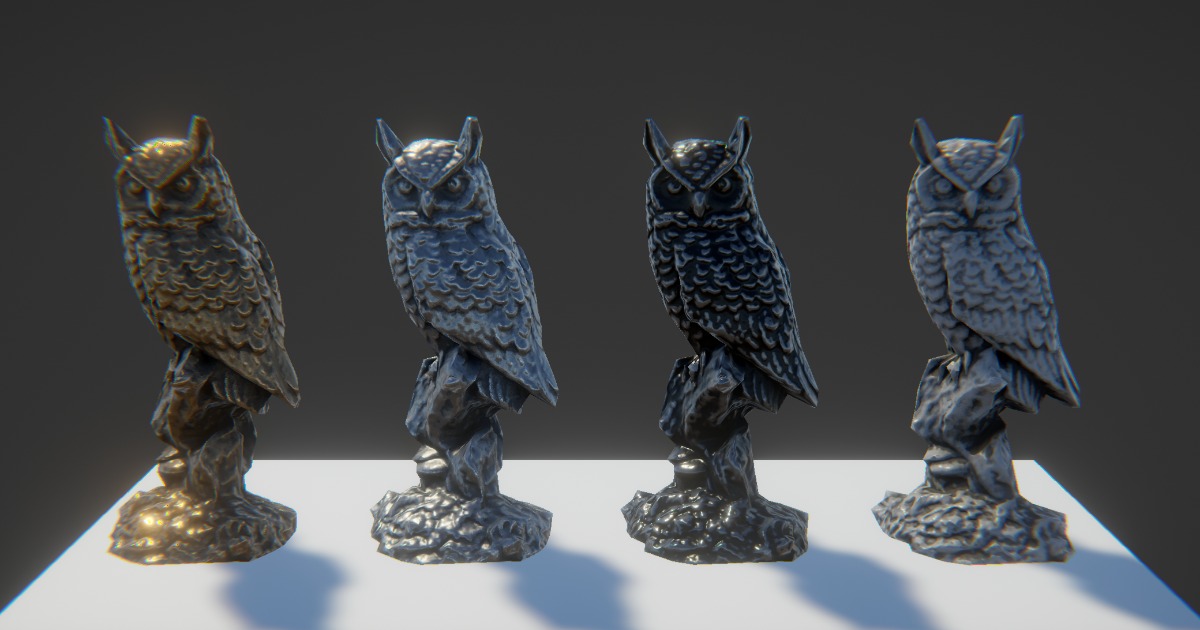 Owl Statue | 3D Props | Unity Asset Store