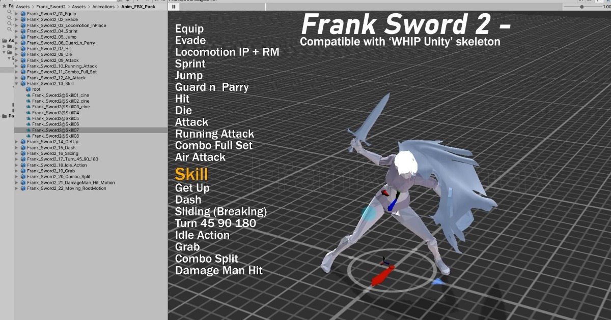 Frank Sword 2 | 3D Animations | Unity Asset Store