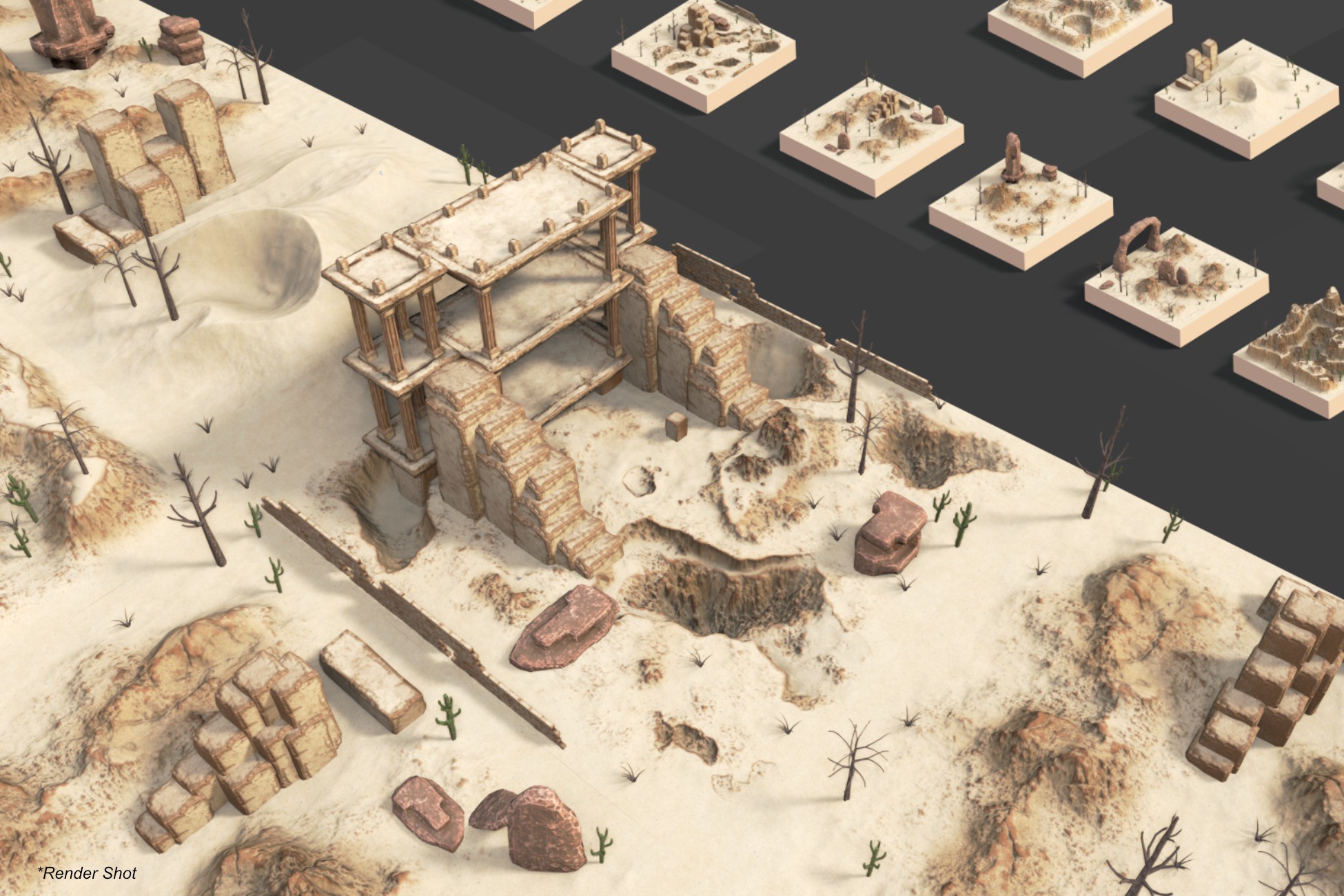 Desert Terrain- Sand Storm and Dune Environment | 3D Landscapes | Unity ...