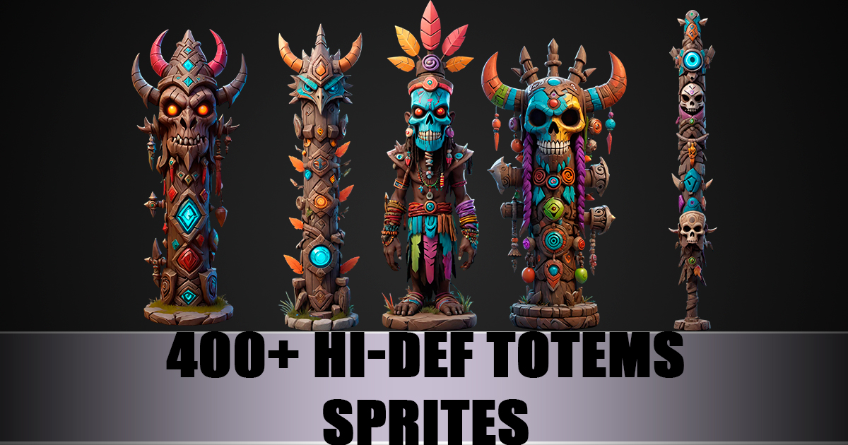 Hi-Def Totems 400+SPRITES | 2D Icons | Unity Asset Store
