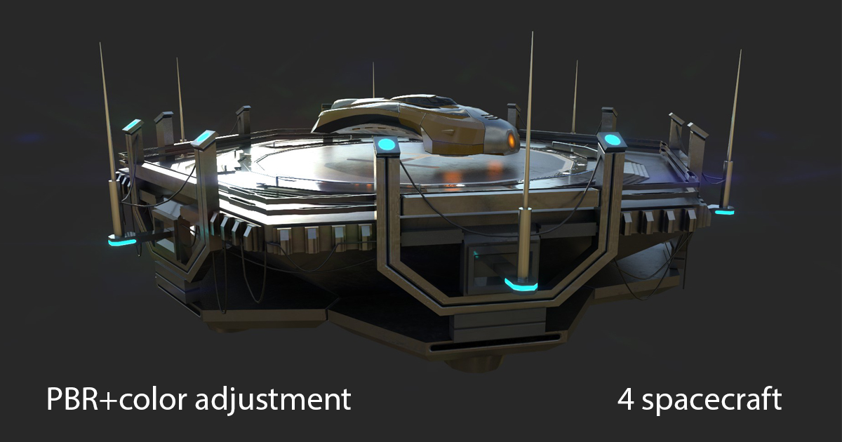 A Large Pack of Space Ships+Color Adjustment | 3D 우주 | Unity Asset Store