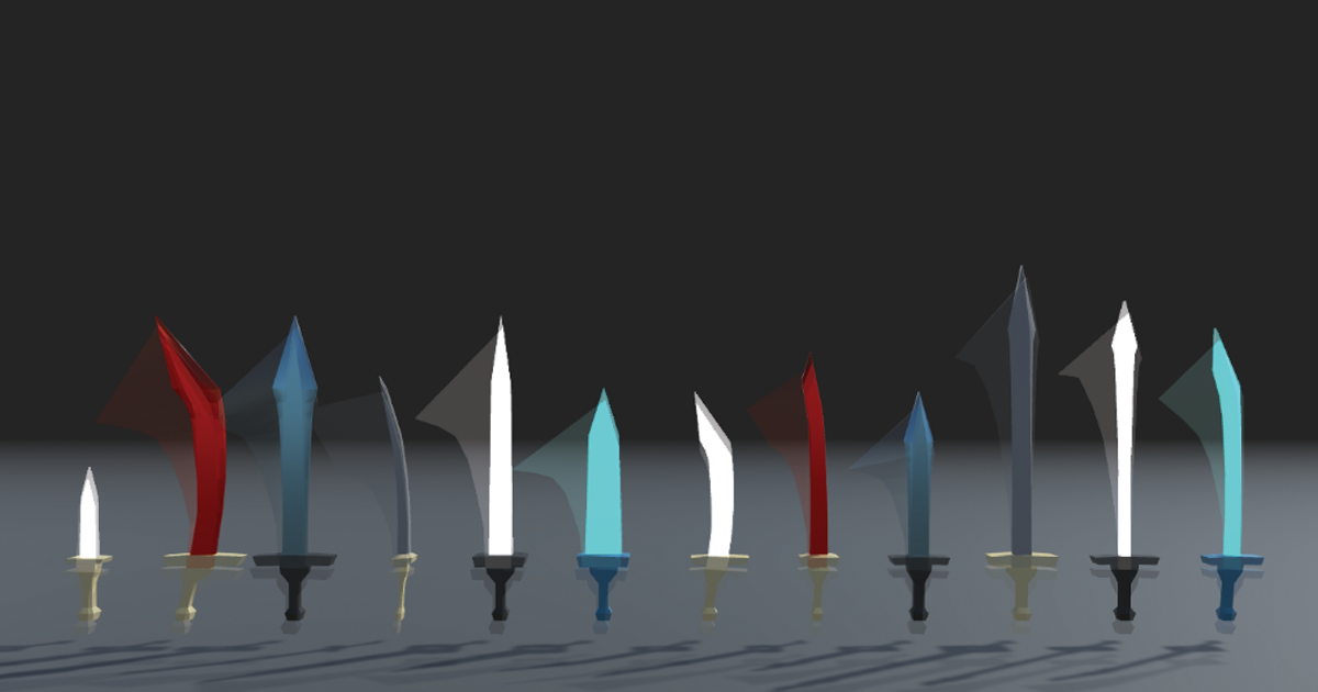 Swipey Sword with Auto Motion Smear (Low Poly) | 3D Weapons | Unity ...