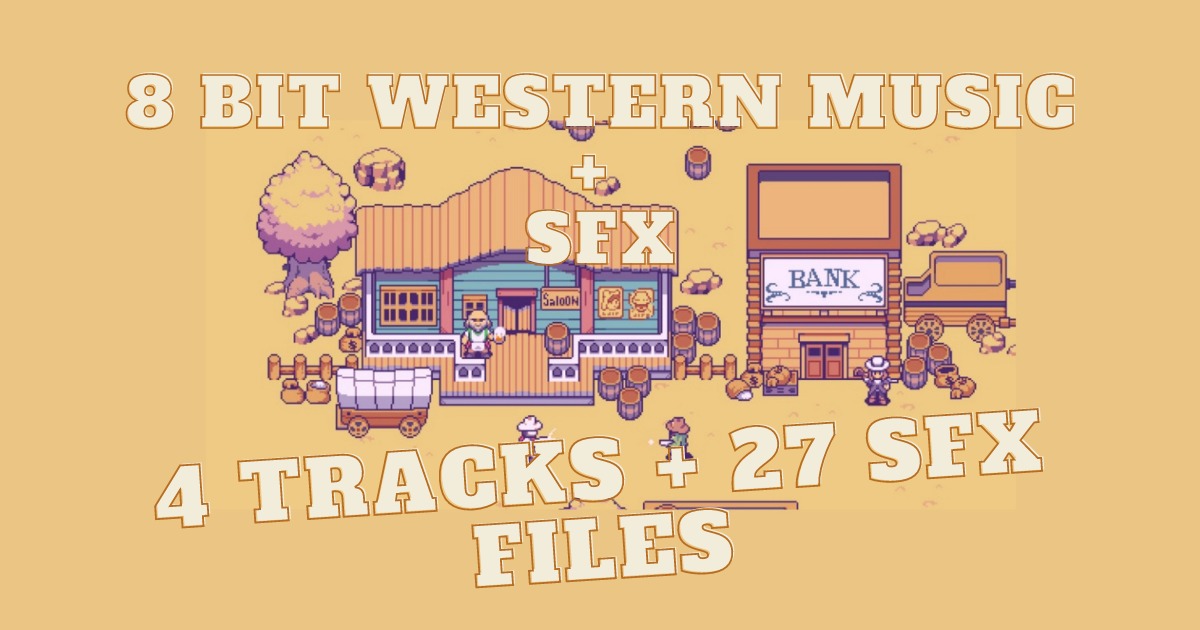 8 bit western music pack + sound effects | Audio Music | Unity Asset Store
