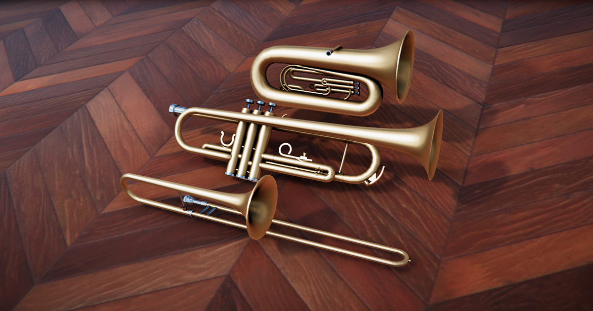 Brass Instruments | 3D Props | Unity Asset Store