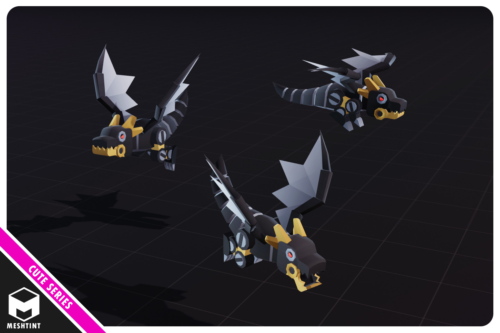 Dragon Bot Robot Cute Series | 3D Robots | Unity Asset Store