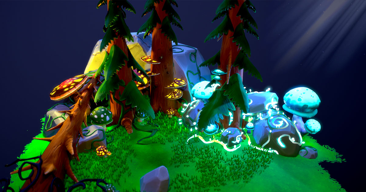 Stylized magic forest | 3D Landscapes | Unity Asset Store