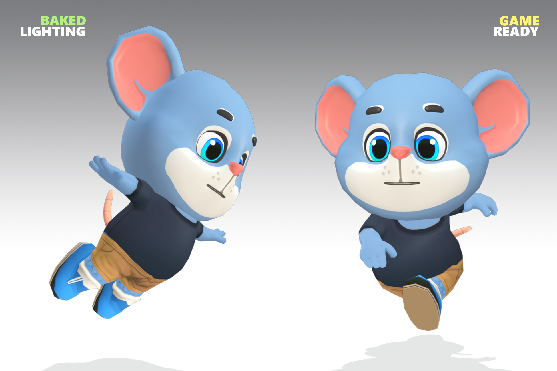 Mouse Rat Rodent Blue Animated | 3D Animals | Unity Asset Store