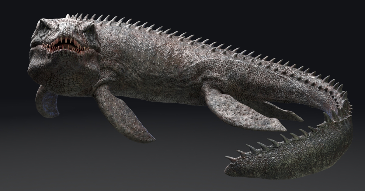 Dinosaur Mosasaurus - Sea Monster Series 4 , 49 Animations | 3D ...