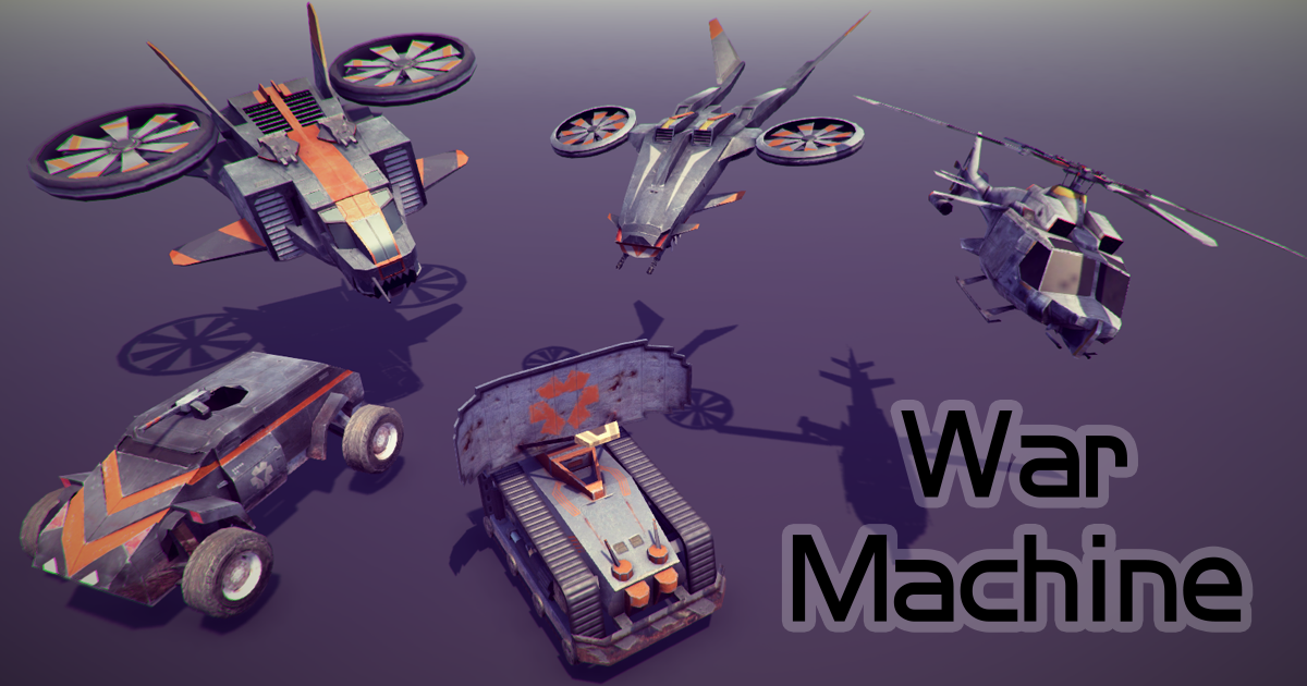War Machine Pack | 3D Vehicles | Unity Asset Store