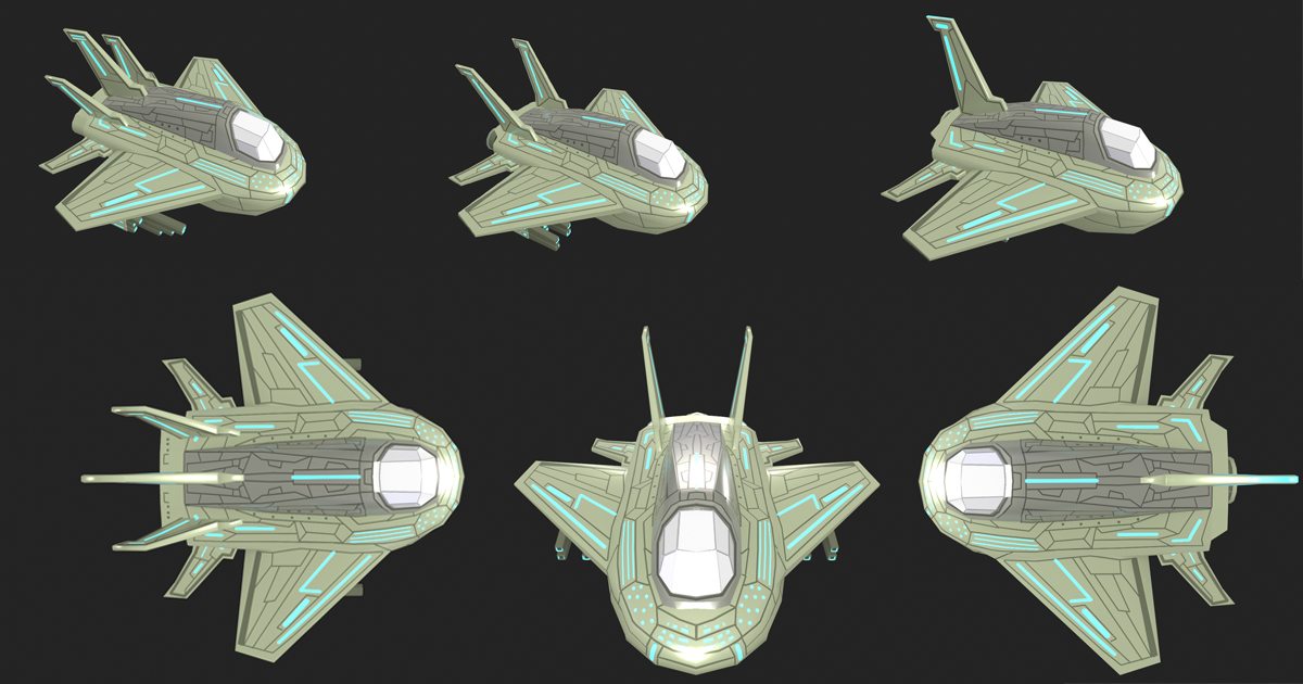 AeroFlux – Stylized Sci-Fi Jet | 3D Air | Unity Asset Store