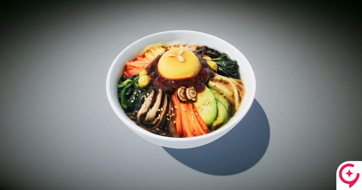 PBR Korean Food 5 Dishes Scanned | 3D Food | Unity Asset Store