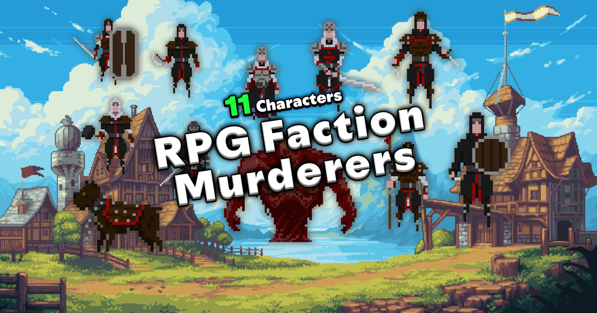 Pixel 2D RPG Character Mega Pack (Faction Murderers) | 2D 캐릭터 | Unity Asset Store