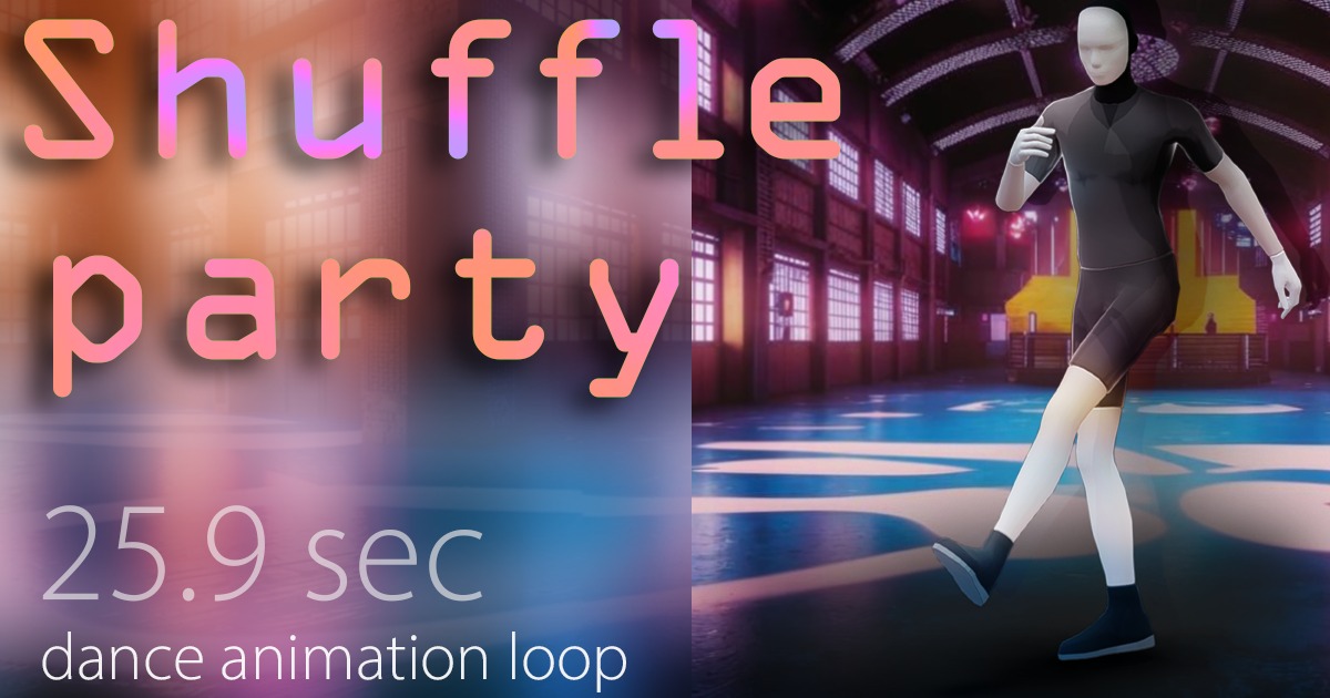 dance: Shuffle Party - animation loop (132bpm) | 3D Animations | Unity ...