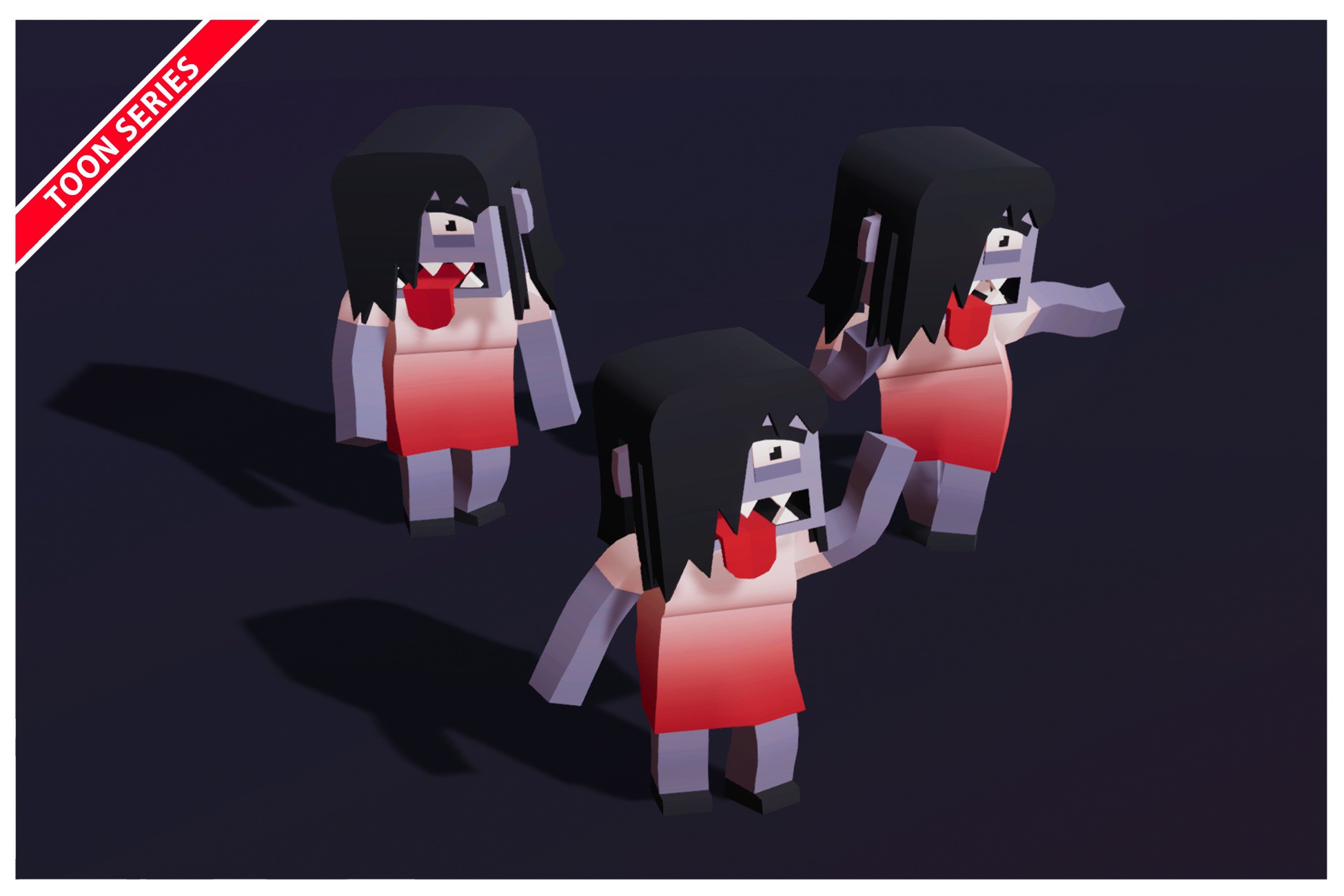 Ghost Girl Toon Humanoid Series | 3D Humanoids | Unity Asset Store